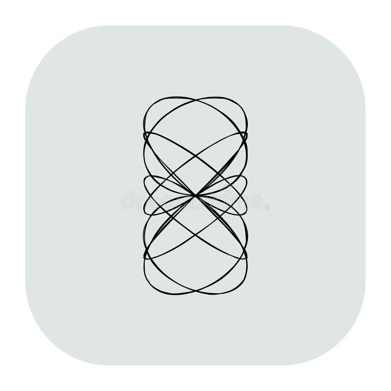 Abstract Line Drawing, Line Art Formation, Structure Stock Illustration ...