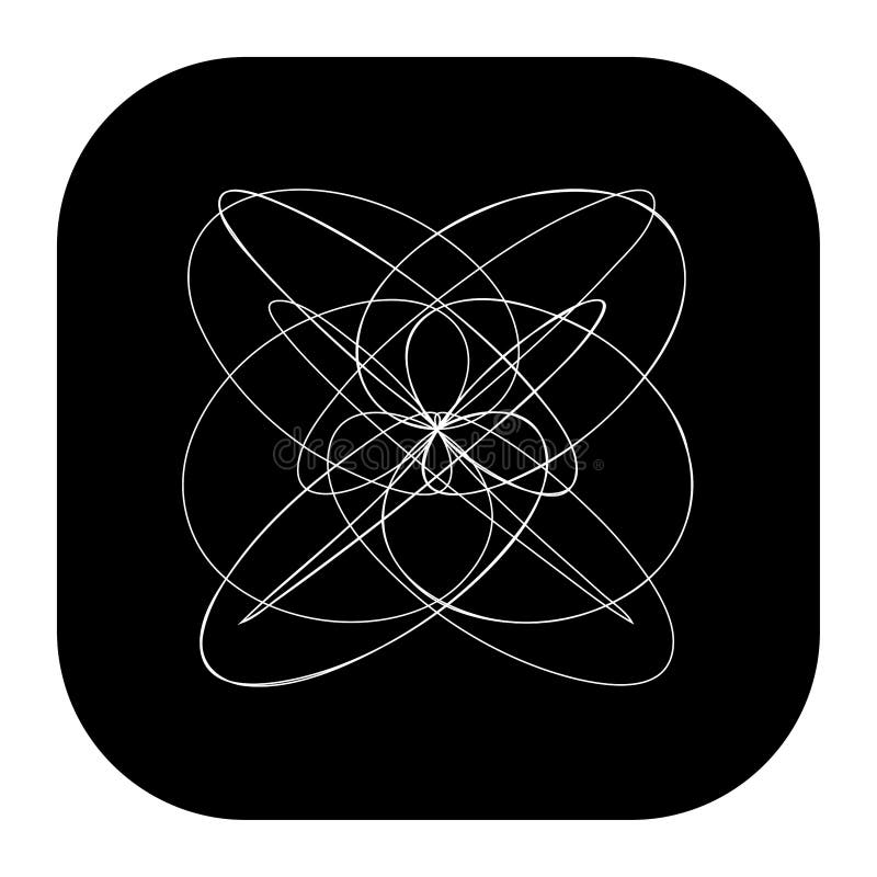 Abstract Line Drawing, Line Art Formation, Structure Stock Illustration ...