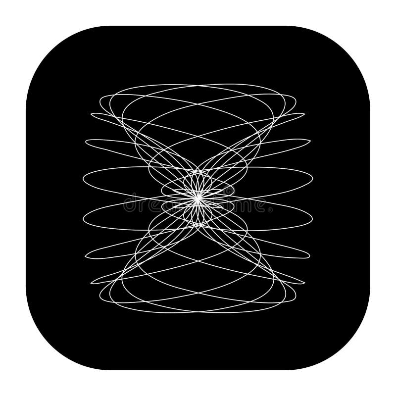 Abstract Line Drawing, Line Art Formation, Structure Stock Illustration ...