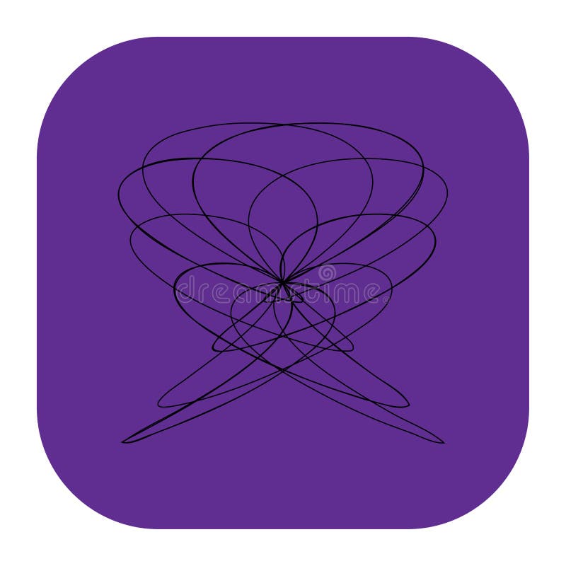 Abstract Line Drawing, Line Art Formation, Structure Stock Illustration ...