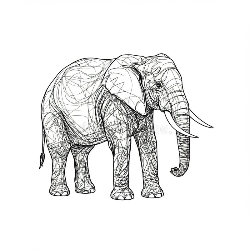Abstract Drawing Elephant Stock Illustrations – 11,259 Abstract Drawing ...