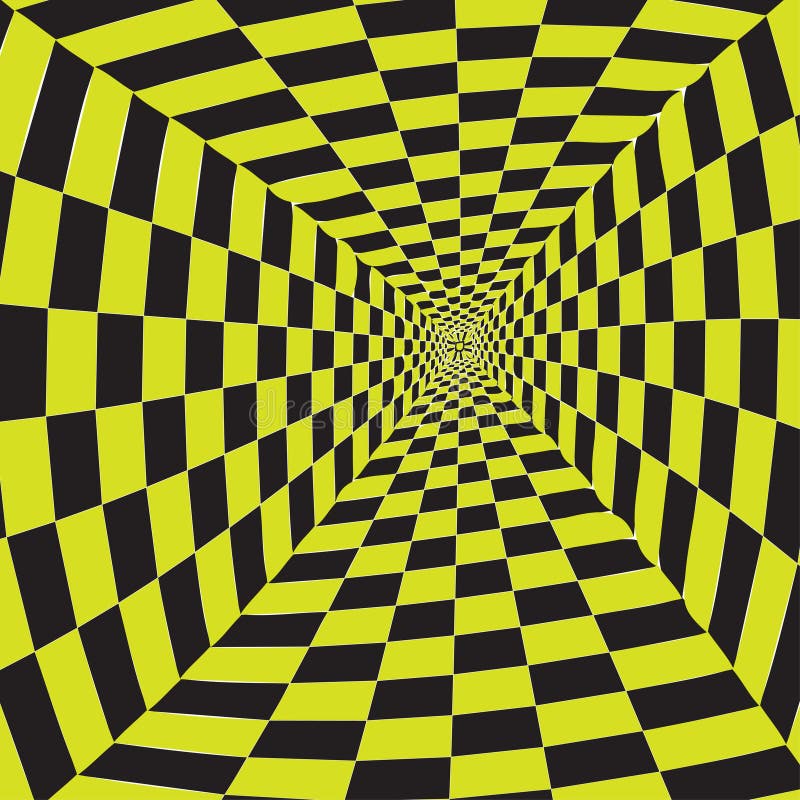 Abstract Line Illustration of a Yellow and Orange Gradient in a Curved ...