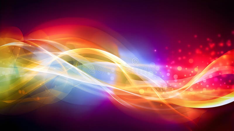 Abstract Line and Light Multi Color Background - Generative AI Stock ...