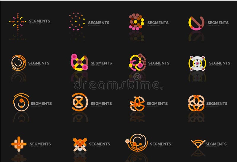 Abstract Line Logo Collection Stock Vector - Illustration of fast ...
