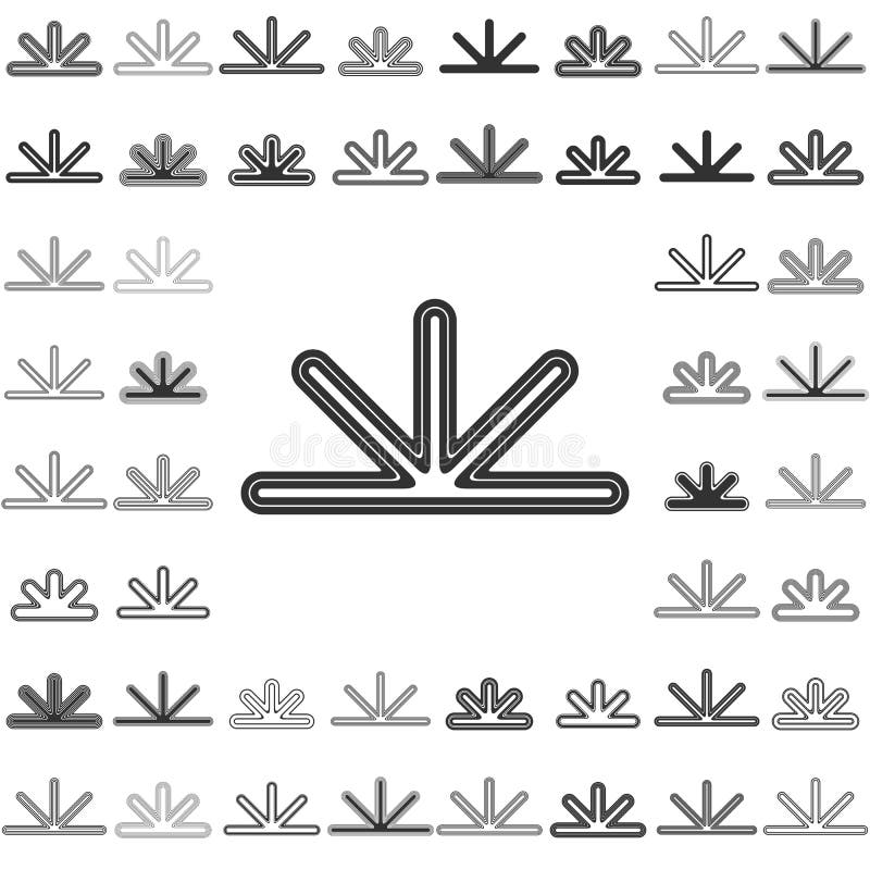 Abstract Line Logo Icon Design Set Stock Vector - Illustration of ...