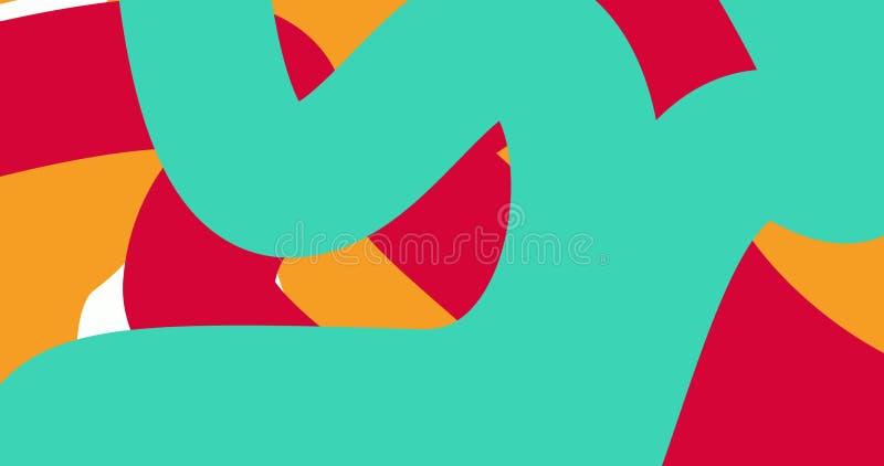 Abstract Line Loop Transition. Smooth Stroke Transition Stock Footage ...