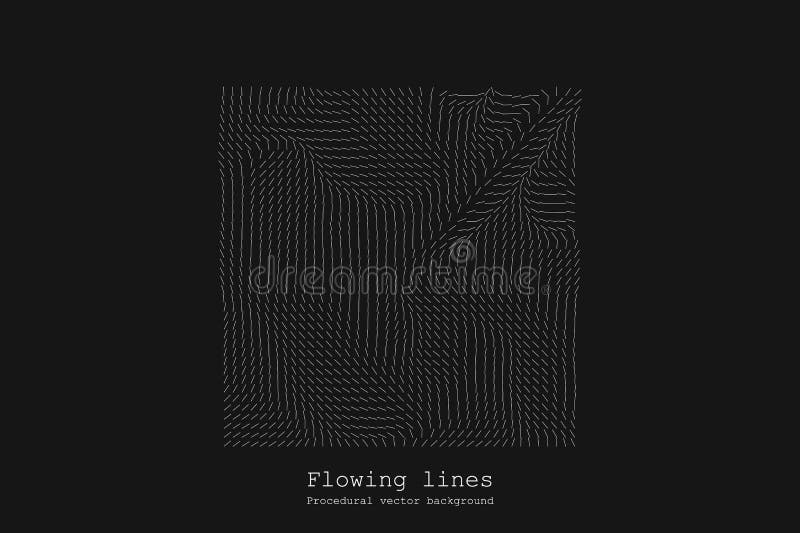 Abstract Line Matrix Pattern. Noise Flow Dynamic. Stock Vector ...