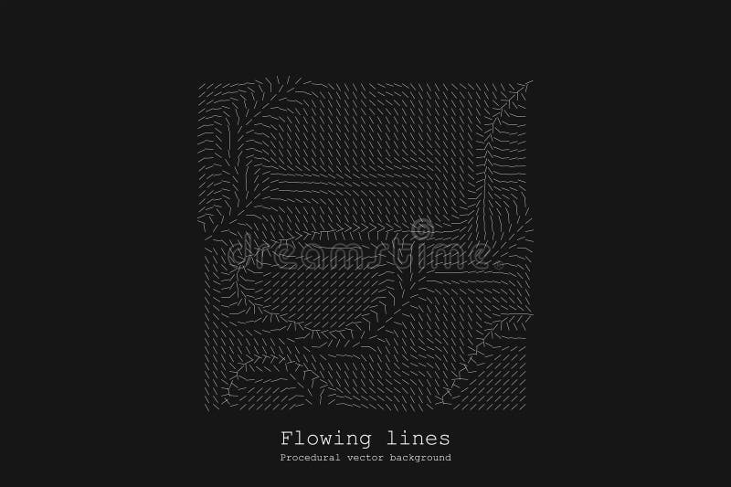 Abstract Line Matrix Pattern. Noise Flow Dynamic. Stock Vector ...