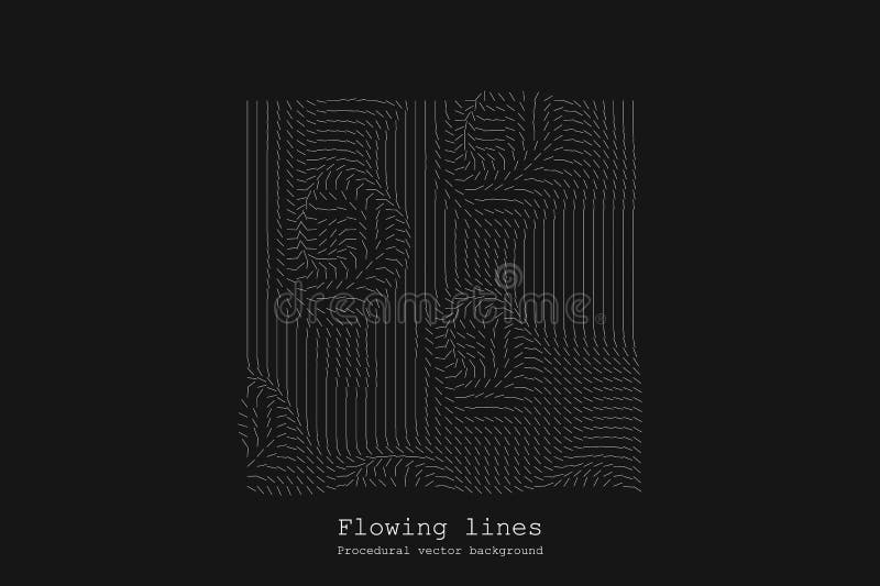 Abstract Line Matrix Pattern. Noise Flow Dynamic. Stock Illustration ...