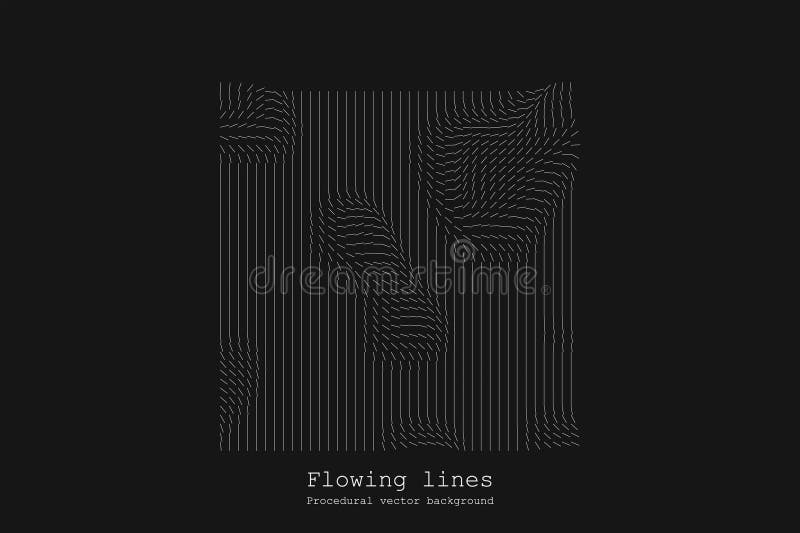 Abstract Line Matrix Pattern. Noise Flow Dynamic. Stock Illustration ...