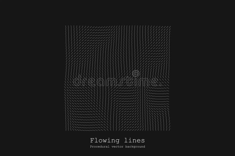 Abstract Line Matrix Pattern. Noise Flow Dynamic. Stock Vector ...