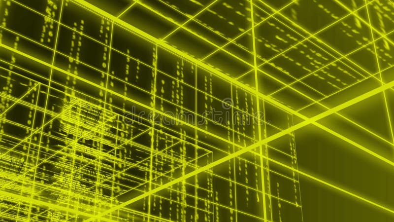 Abstract Line with Number Text Matrix Background LOOP 4K Stock Video ...