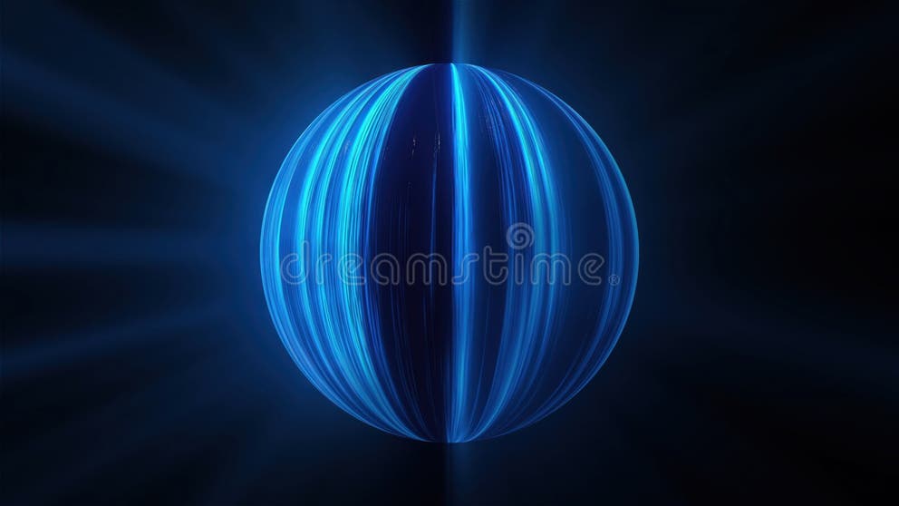 Abstract line orb stock illustration. Illustration of sphere - 305301790