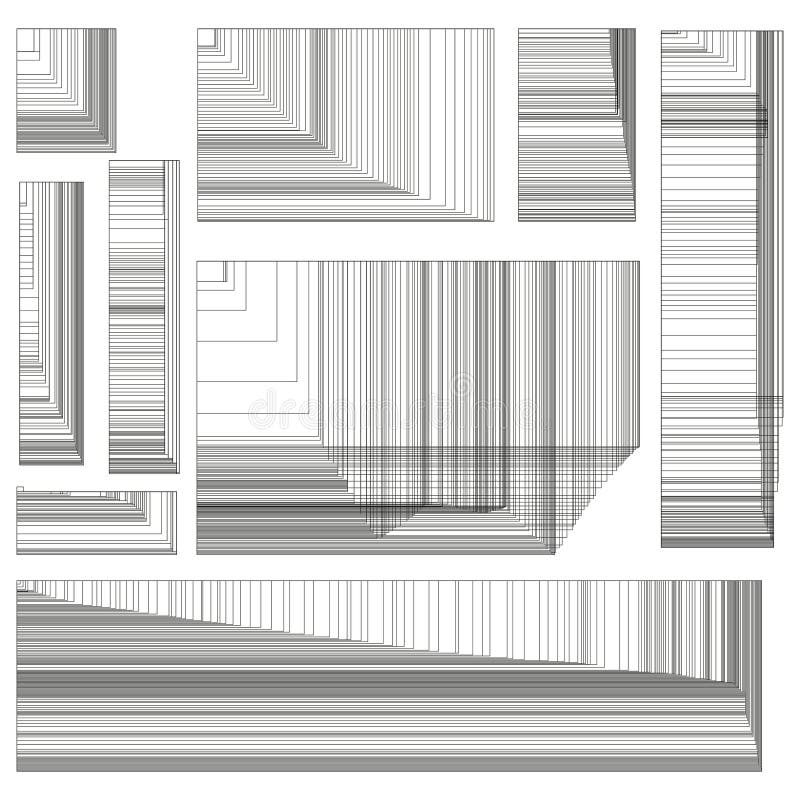 Six Vertical Elements Infographic with Color Bookmarks Stock Vector ...