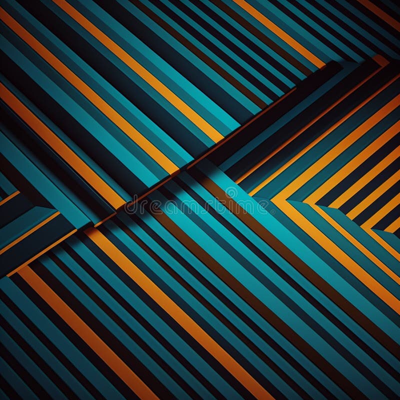 Abstract Line Patterns. Generative AI. Stock Illustration ...