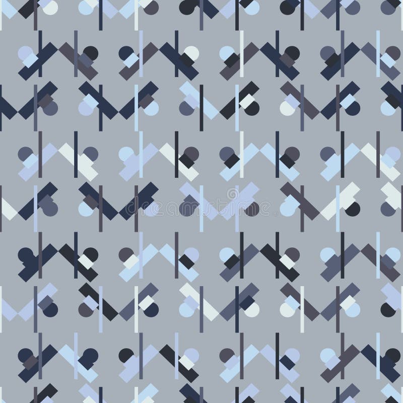 Abstract Line Shape Geometric Motif Basic Pattern Stock Illustration ...