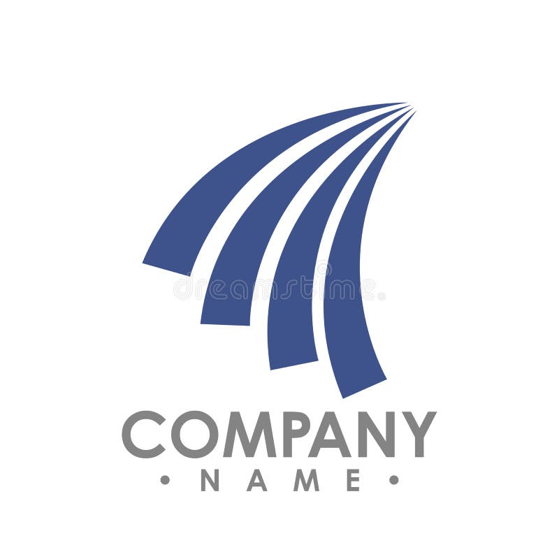 Abstract Line Shape Logo. Vector Abstract Logo Stock Vector ...