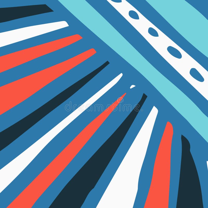 Abstract Line and Shape Minimalist Pattern and Colorful Abstract ...