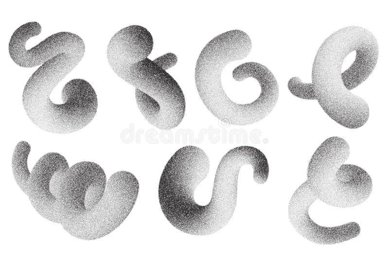 Swoosh Stipple Spirals Stock Illustrations – 5 Swoosh Stipple Spirals ...