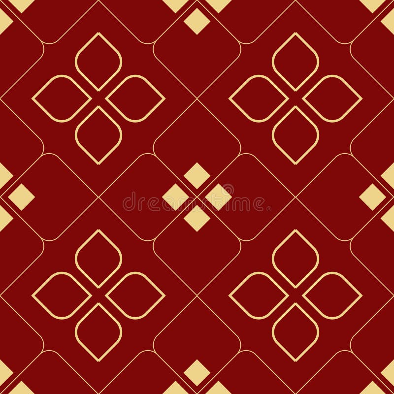 Abstract Line Thai Geometric Pattern Vector Stock Vector - Illustration ...