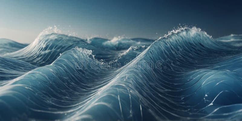 Abstract Line Wave Background Blue and White Wave Background Gradient ...