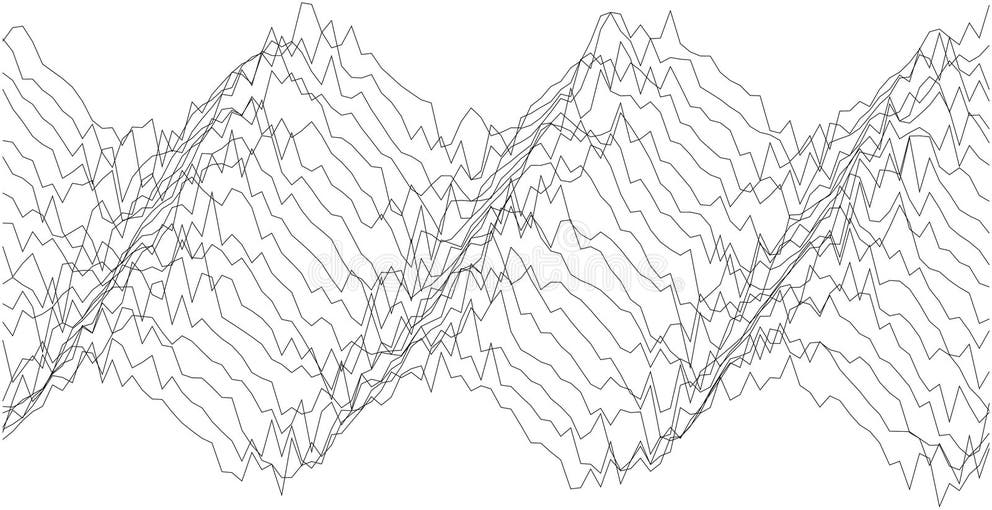 Abstract Line Wave Pattern for Modern Design and Art Projects Stock ...