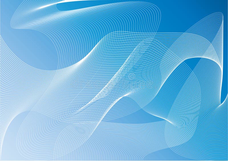 Abstract Linear blue stock vector. Illustration of wireframe - 6997899