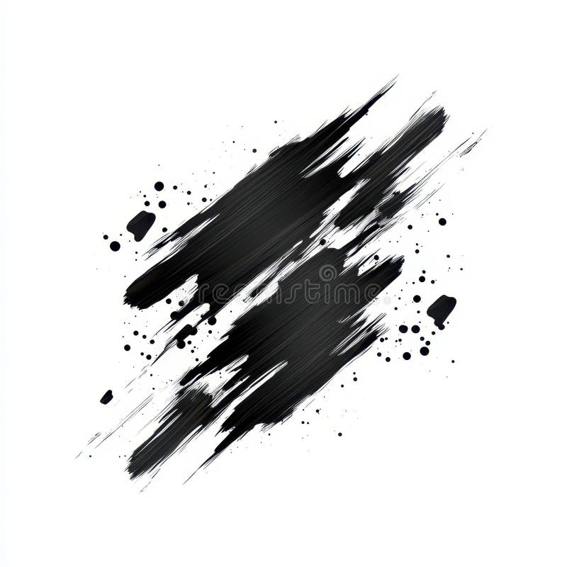 Abstract Linear Brush Stroke Background Design Stock Illustration ...