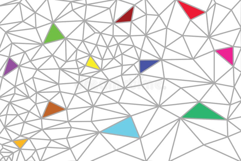 Abstract Linear Geometric Background from Triangles. Stock Vector ...