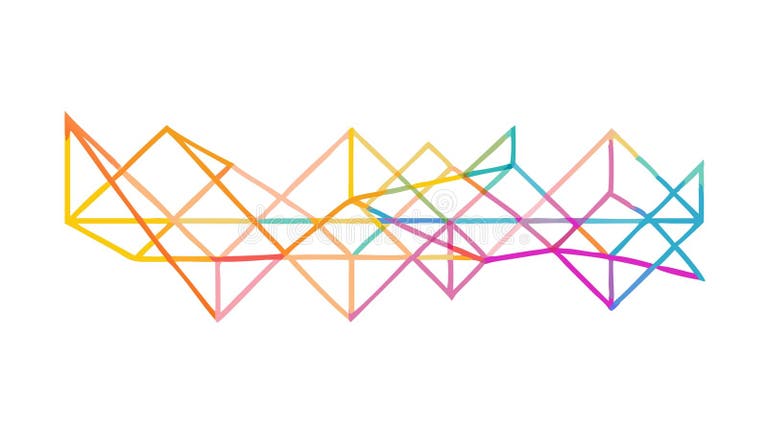 Abstract Linear Network Diagram Vector Design, Vector Design Generative ...