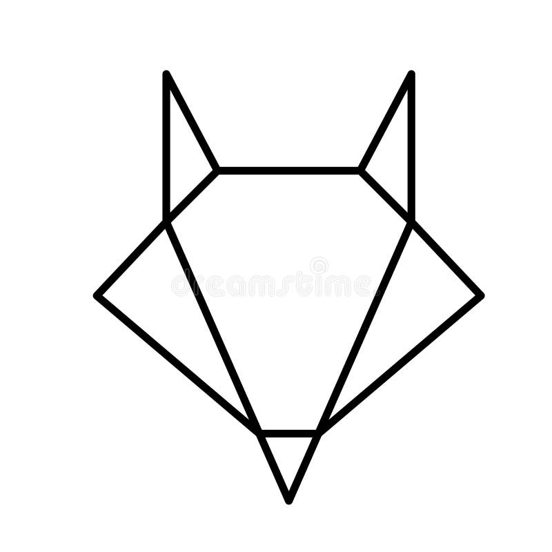 Abstract Linear Polygonal Head of a Fox. Vector. Geometric Animal ... Abstract Linear Polygonal Head of a Fox. Vector. Geometric Animal ...