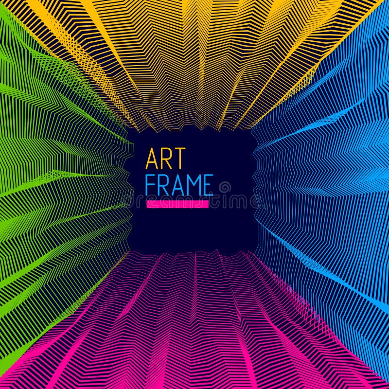 Abstract Linear Textured Vector Art Background for Design, Psych Stock ...