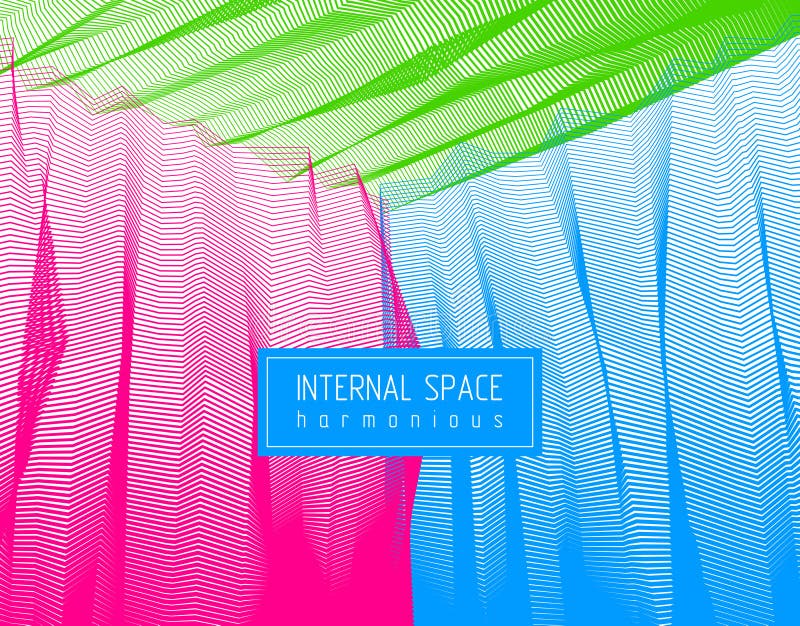 Abstract Linear Textured Vector Art Background for Design, Psych Stock ...