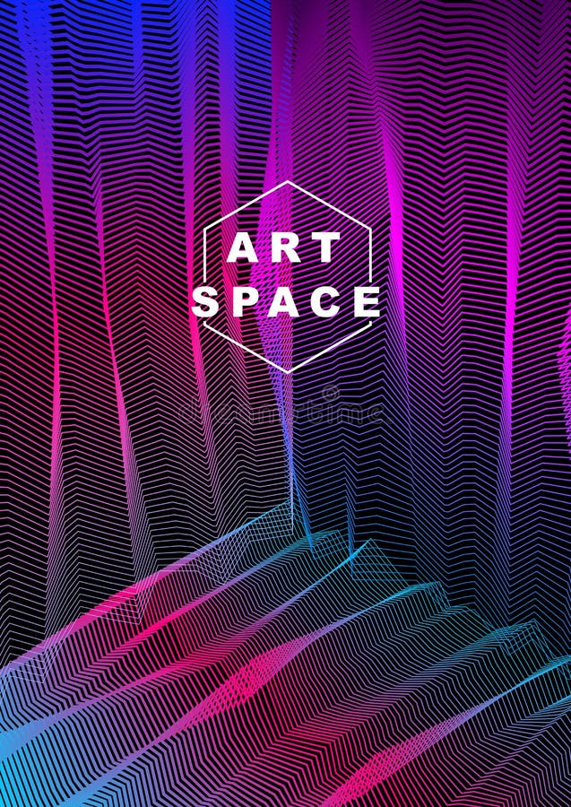 Abstract Linear Textured Vector Art Background for Design, Psych Stock ...