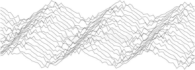 Abstract Linear Wave Pattern with Dynamic Curves and Flowing Rhythm for ...