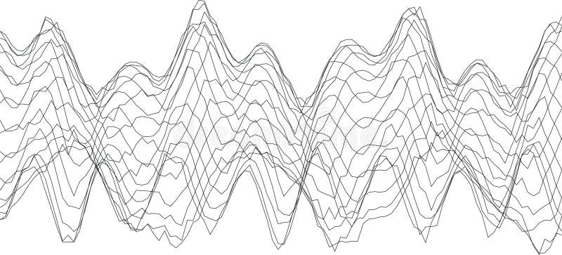 Abstract Linear Wave Pattern for Modern Design Concepts and Audio ...