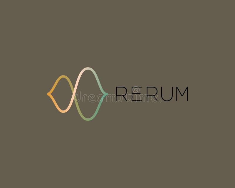 Abstract Linear Waves Gradient Logo. Creative Flow Motion Sound Stream ...