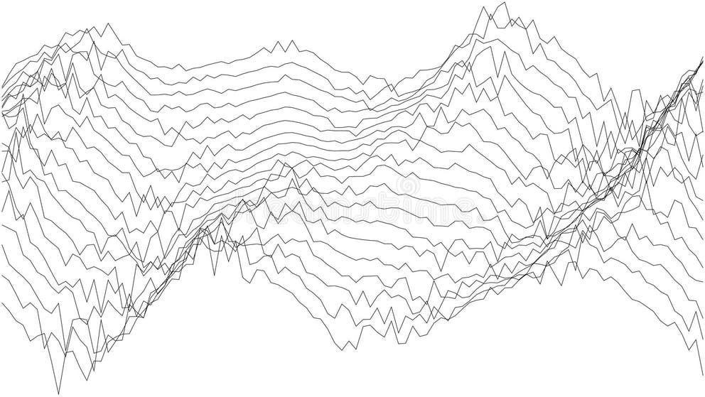 Abstract Linear Waves Pattern for Modern Design Concepts and Creative ...
