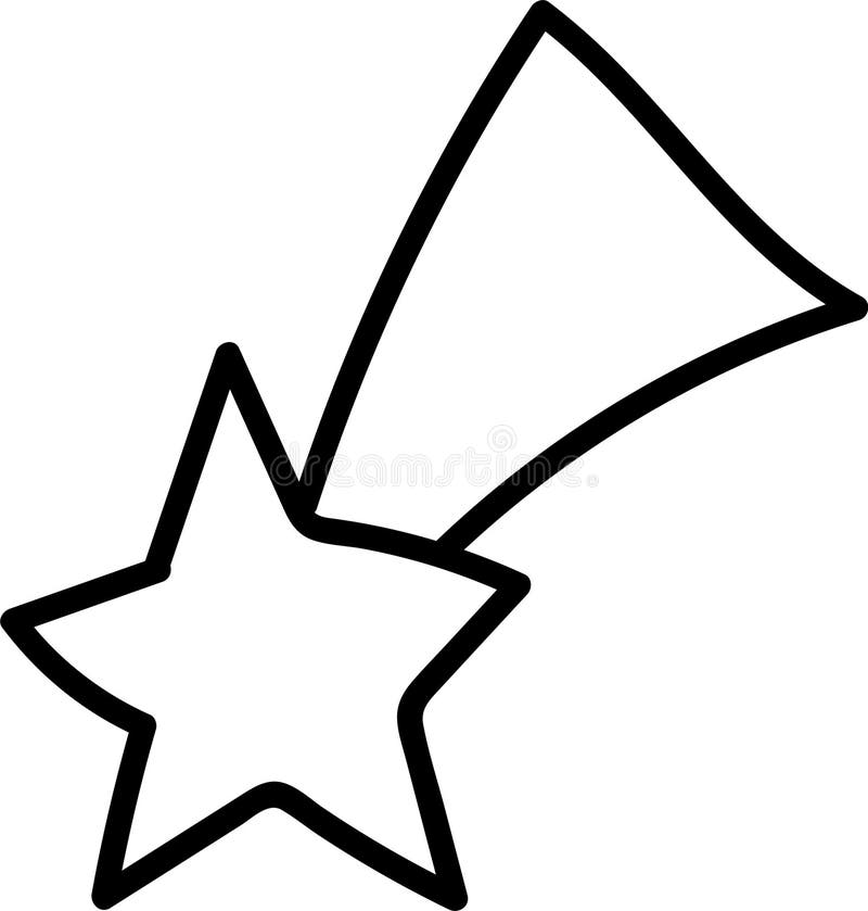 Abstract Lined Flying Star stock illustration. Illustration of effect ...