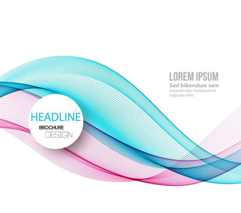 Abstract Lines Background. Template Brochure Stock Vector ...
