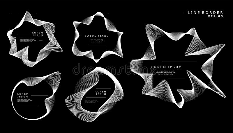Abstract Lines Border Design Template. Technology Border Design Vector ... Abstract Lines Border Design Template. Technology Border Design Vector ...