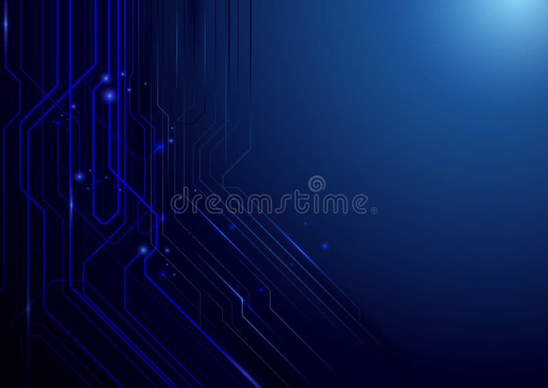 Abstract Lines Circuit Lights Technology Digital Hi Tech Concept Stock ...