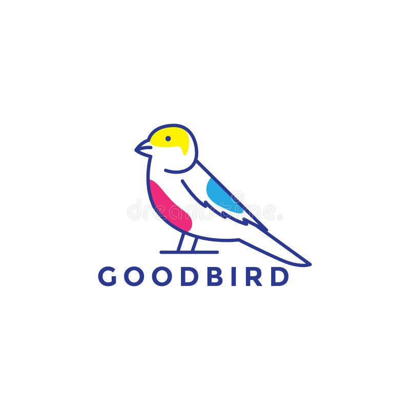 Abstract Lines Colorful Canary Logo Stock Vector - Illustration of ...