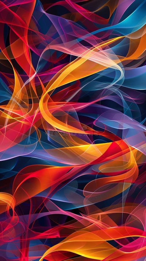 Abstract Lines and Colors Creating a Captivating Backdrop Stock ...
