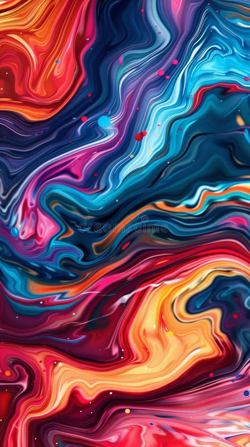 Abstract Lines and Colors Creating a Dynamic Pattern Stock Illustration ...