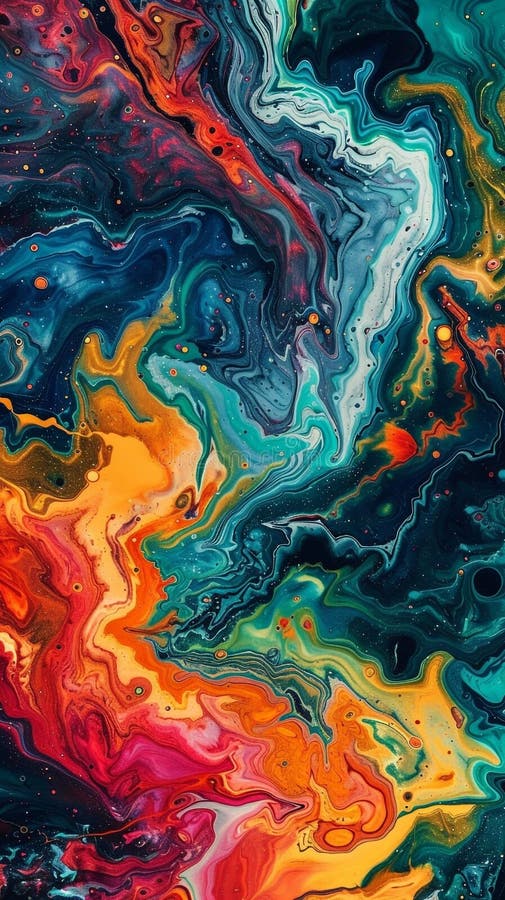 Abstract Lines and Colors Creating a Dynamic Pattern Stock Illustration ...