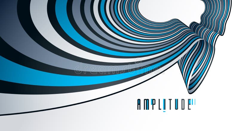 Abstract Lines in 3D Dimensional Perspective Abstract Vector Background ...