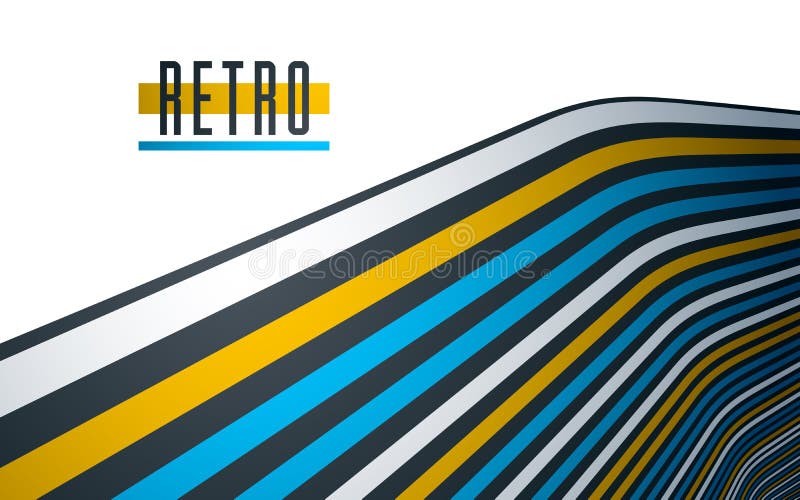 Abstract Lines in 3D Dimensional Perspective Abstract Vector Background ...