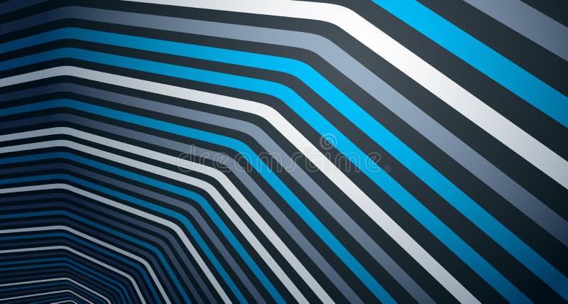 Abstract Lines in 3D Dimensional Perspective Abstract Vector Background ...