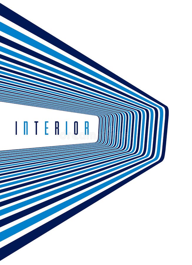 Abstract Lines in 3D Dimensional Perspective Abstract Vector Background ...